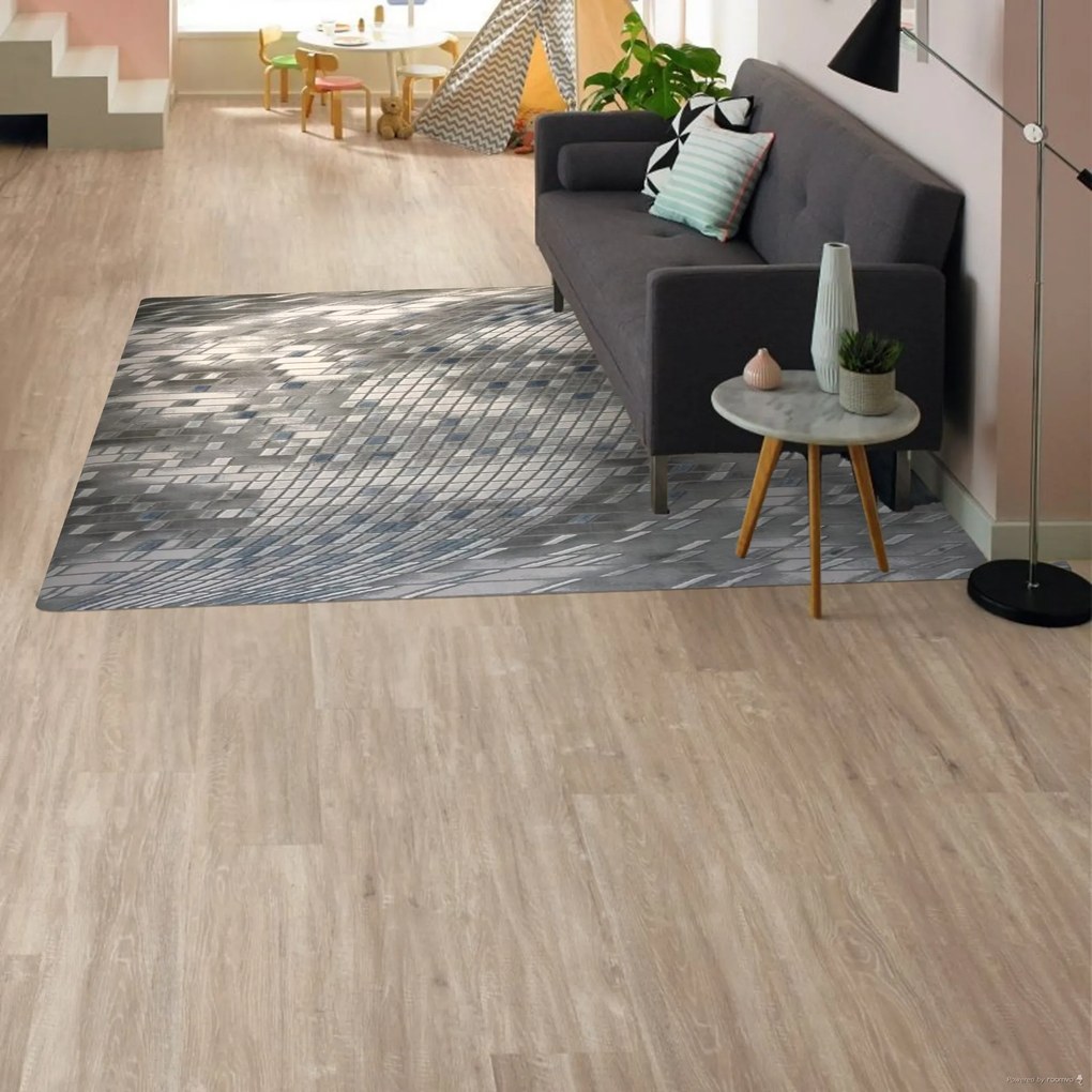 Berfin Dywany, Kusový koberec Vals 8375 Grey, 160x230, šedá, kancelář