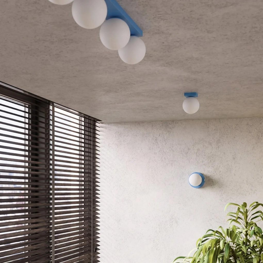 Sollux Lighting Nástěnné svítidlo YOLI 1 světle modré s vypínačem