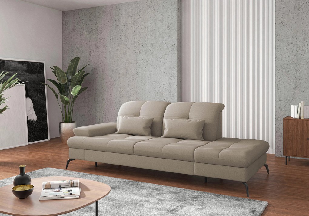 XXXLutz LENOŠKA, textil, šedohnědá Sit & More - Online Only sedačky - 000144009679