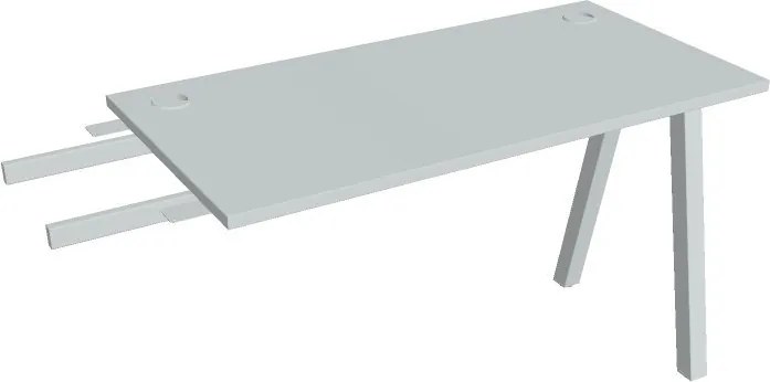 Hobis Kancelářský stůl k řetězení Hobis UEA 1200RU, deskaakát, černá černá