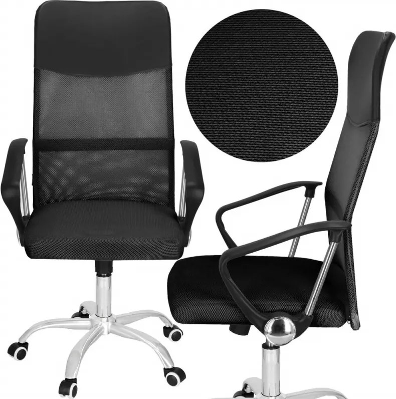 Kancelářská židle ergonomická SPRINGOS HF0033 černá