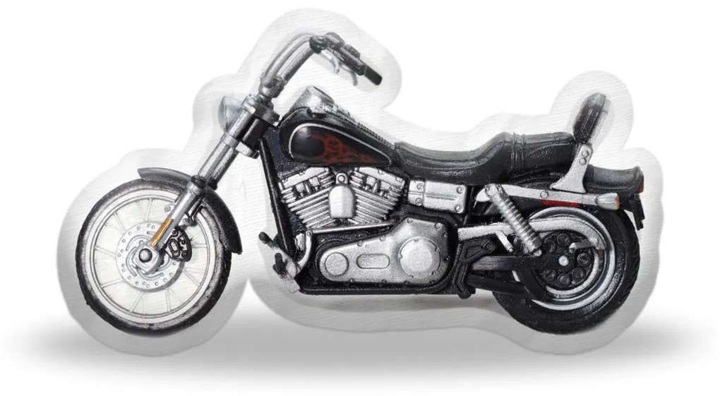 Sablio 3D polštář ve tvaru Chopper