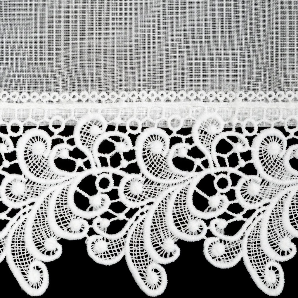 KRÁTKÁ ZÁCLONA NA PÁSCE MARTINA 150X70 CM BÍLÁ