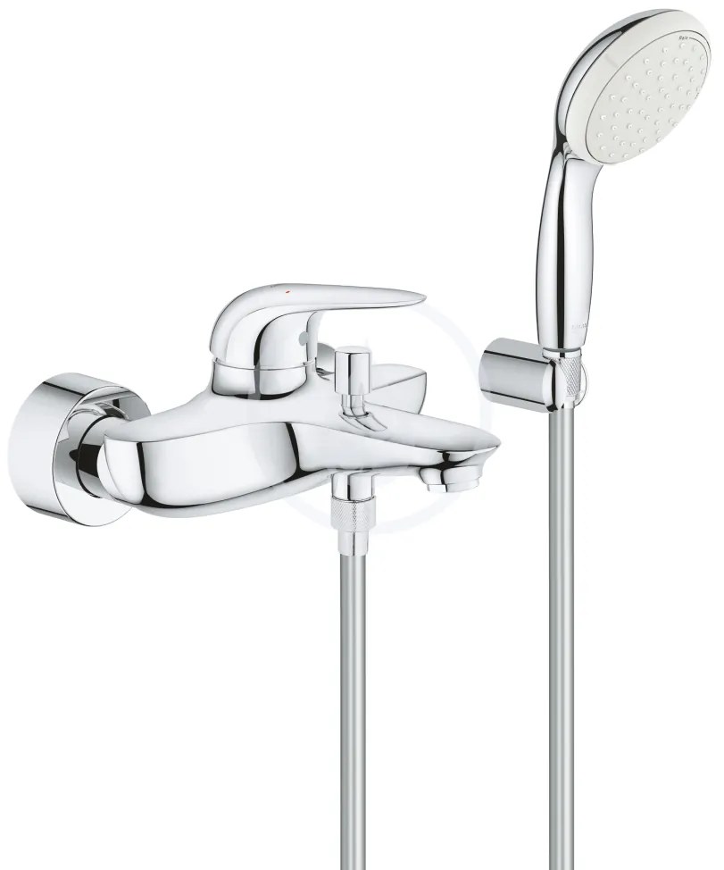 GROHE - Eurostyle Páková vanová baterie s příslušenstvím, chrom 2372930A