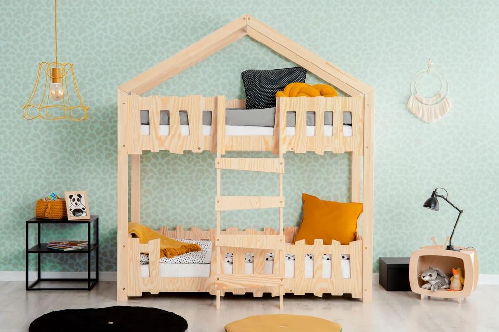 Adeko Dětská patrová postel ZIPPO P Velikost postele: 190x80 cm Barva: dekor přírodní dřevo přírodní