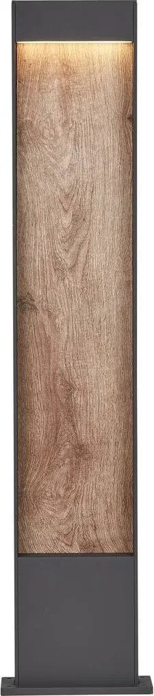 LA 1002959 FLATT POLE 100 Outdoor, stojací LED svítidlo, 3000K, IP65, antracitové/hnědé - BIG WHITE (SLV)