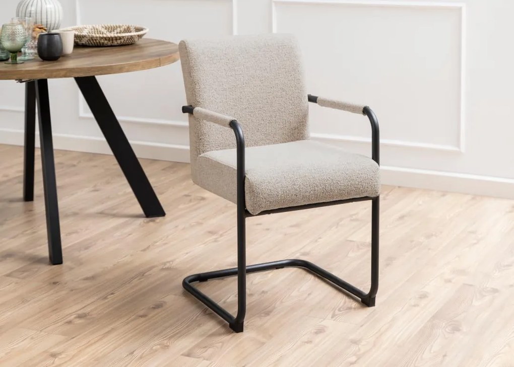 ACTONA Set dvou jídelních židlí ADELE béžový