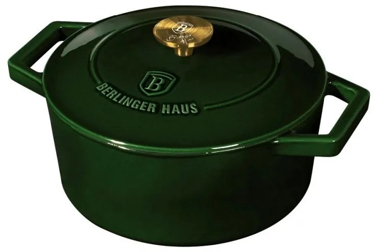 BERLINGERHAUS Pekáč s poklicí litinový 20 cm Emerald Collection BH-6517