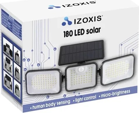 LED Solární lampa – s pohybovým a soumrakovým senzorem
