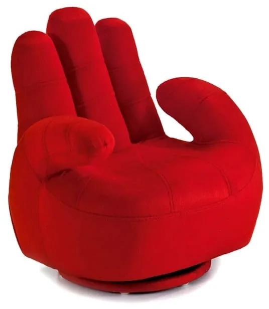 Tomasucci Dětské křeslo HAND RED 57x52x52cm,červené