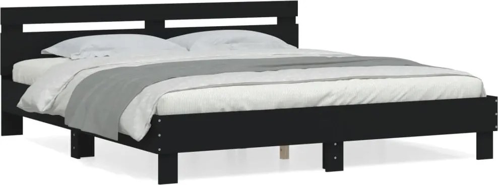 vidaXL Rám postele s čelem 180 x 200 cm kompozitní dřevo [3207399] Barva: dub sonoma