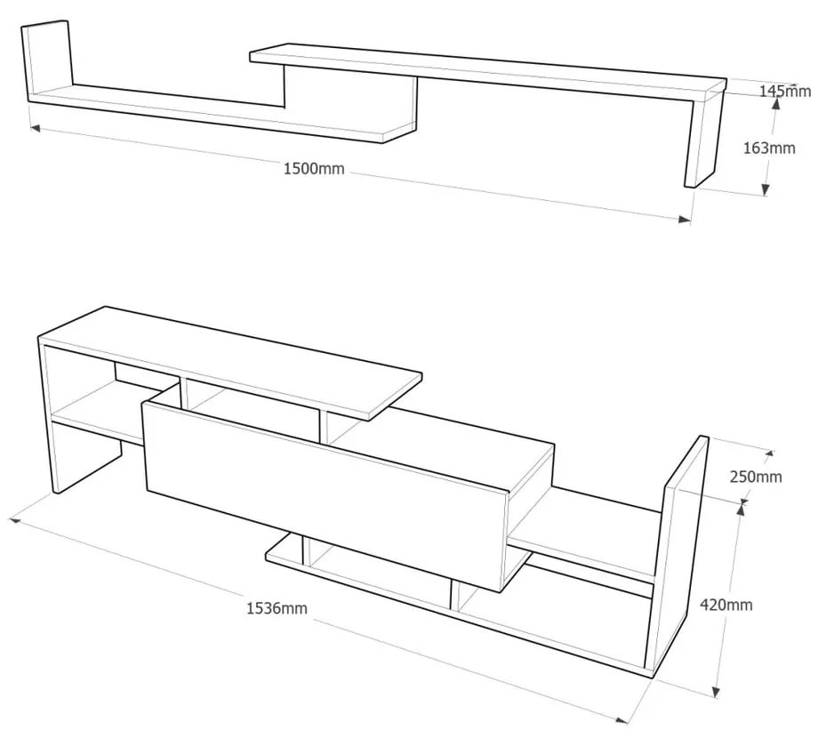 Bílá TV komoda Dream