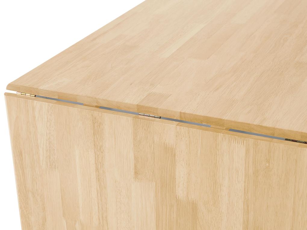 Rozkládací dřevěný jídelní stůl 119-159 x 75 cm LOUISIANA Beliani