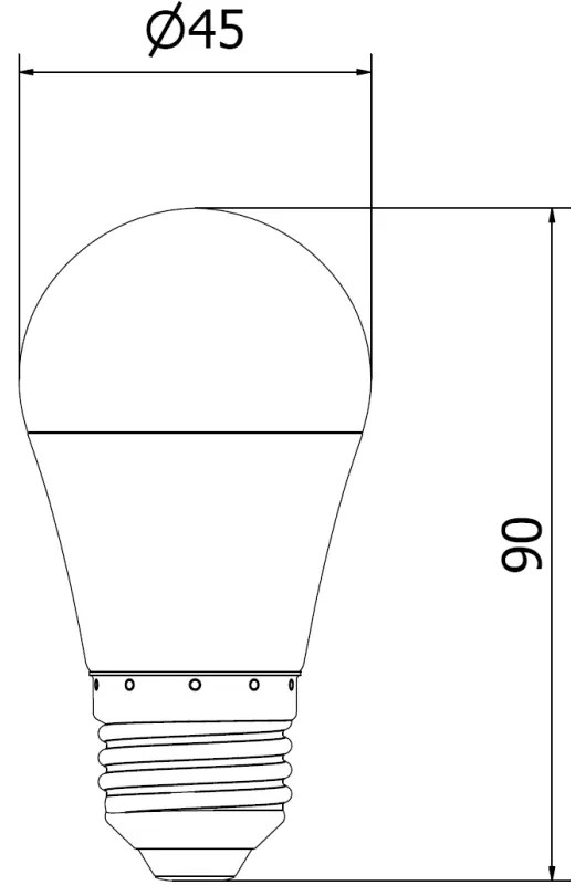 Mexen Nova, LED žárovka E27, G45, 10W, neutrální - 4000K, 1055 lm - L101-E27-1040-01