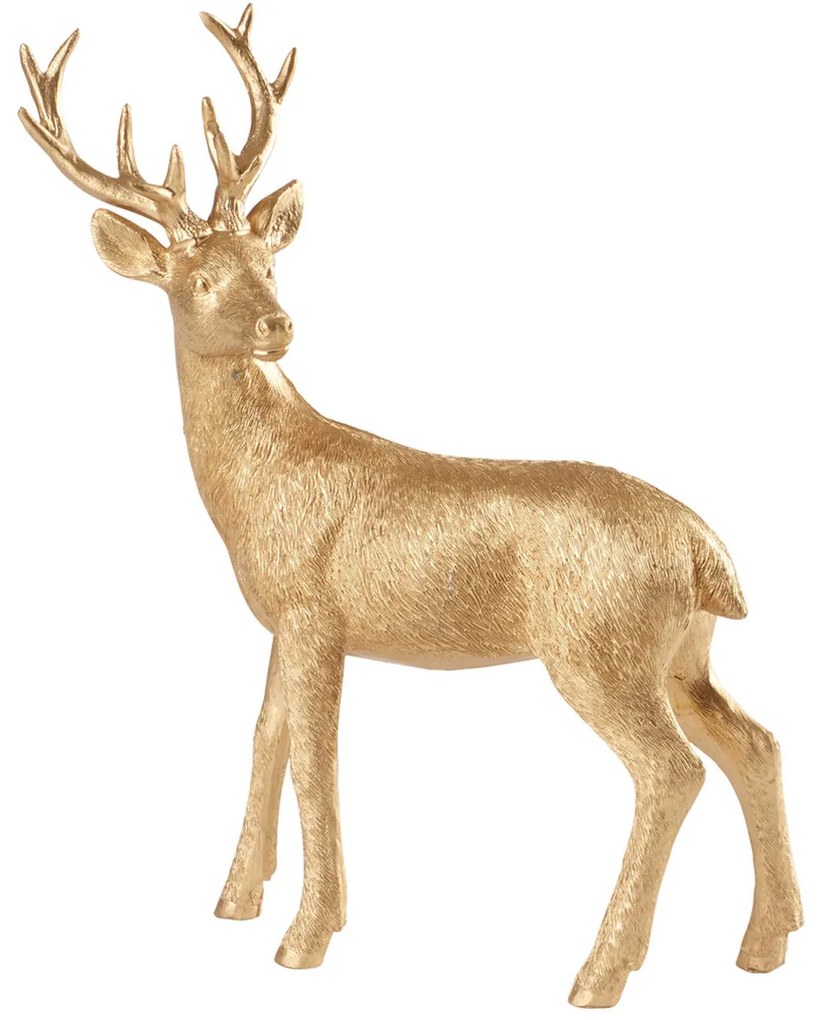 Vánoční dekorace WINTER COLLAGE Zlatý jelen +
