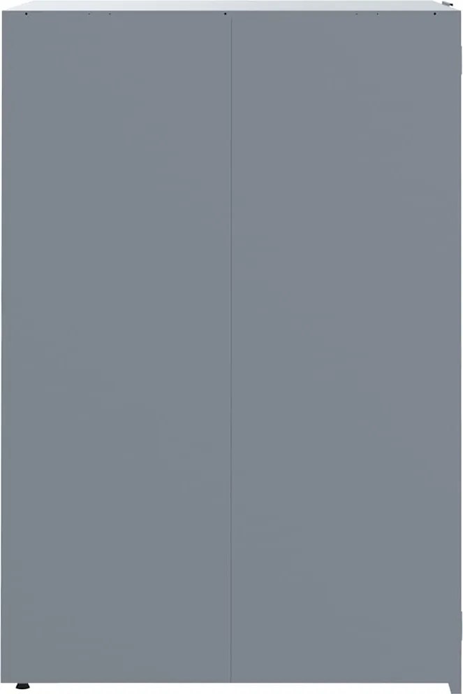 Box na 6 popelnic šedý 414 x 79 x 117 cm ocel 3279991