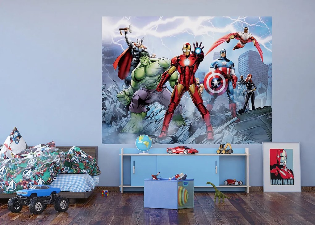 Dětská fototapeta na zed' Marvel Avengers, Disney | 252 x 182 cm | DFTDXL 1961