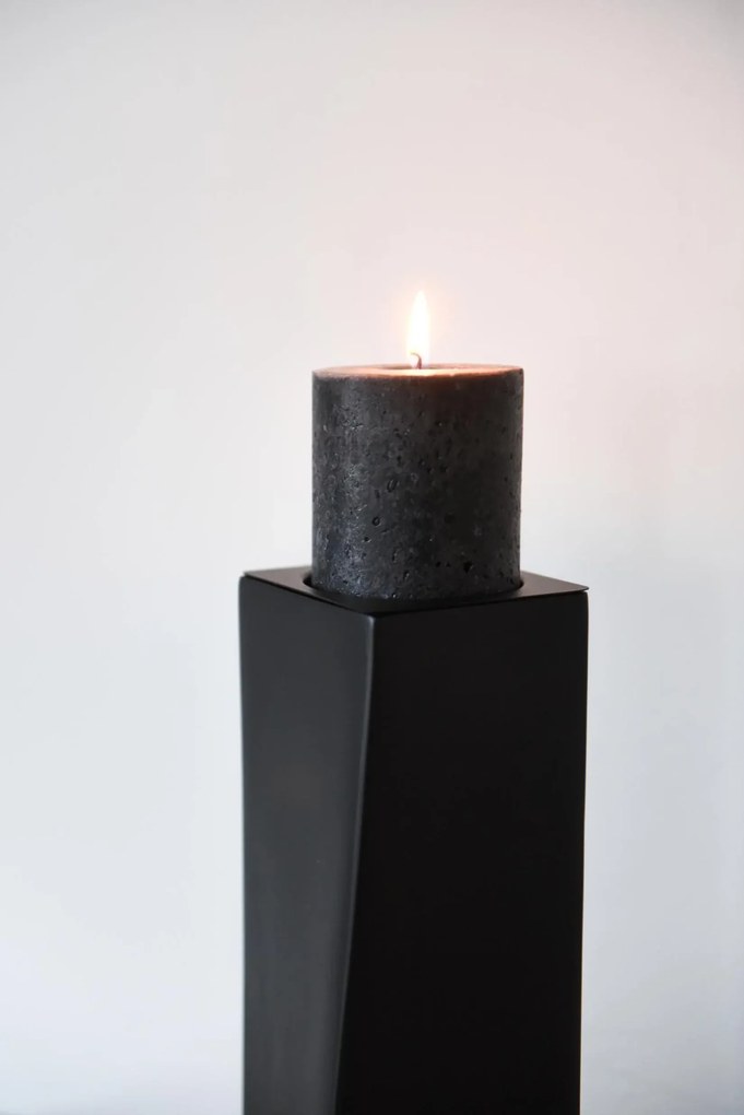 Svícen HYDRON, sklolaminát, výška 80 cm, černá