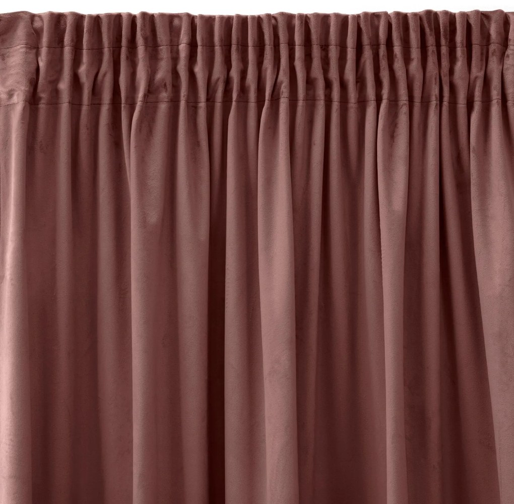 ZATEMŇOVACÍ ZÁVĚS NA PÁSCE PIERRE CARDIN SIBEL 140X270 CM STARORŮŽOVÁ