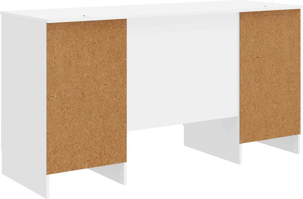 Stůl Bílá s vysokým leskem 142,5 x 50 x 75 cm Kompozitní dřevo 3414643