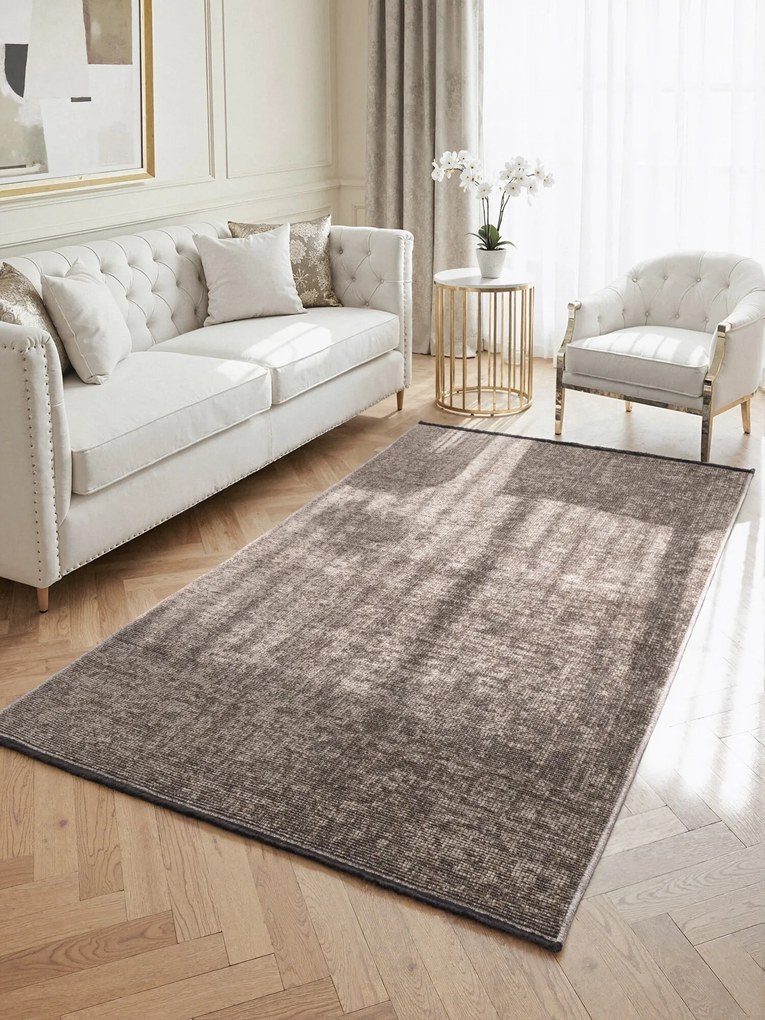 ELLE Decoration, Kusový koberec Brilliance Prisma 106312 Beige z kolekce Elle, 80x150, hnědá, ložnice