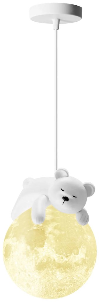 Toolight Závěsné osvětlení dětského pokoje WHITE BEAR APP1597-1CP