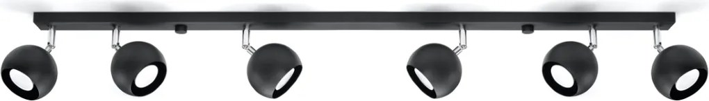 Sollux Lighting Stropní svítidlo OCULARE 6L černé