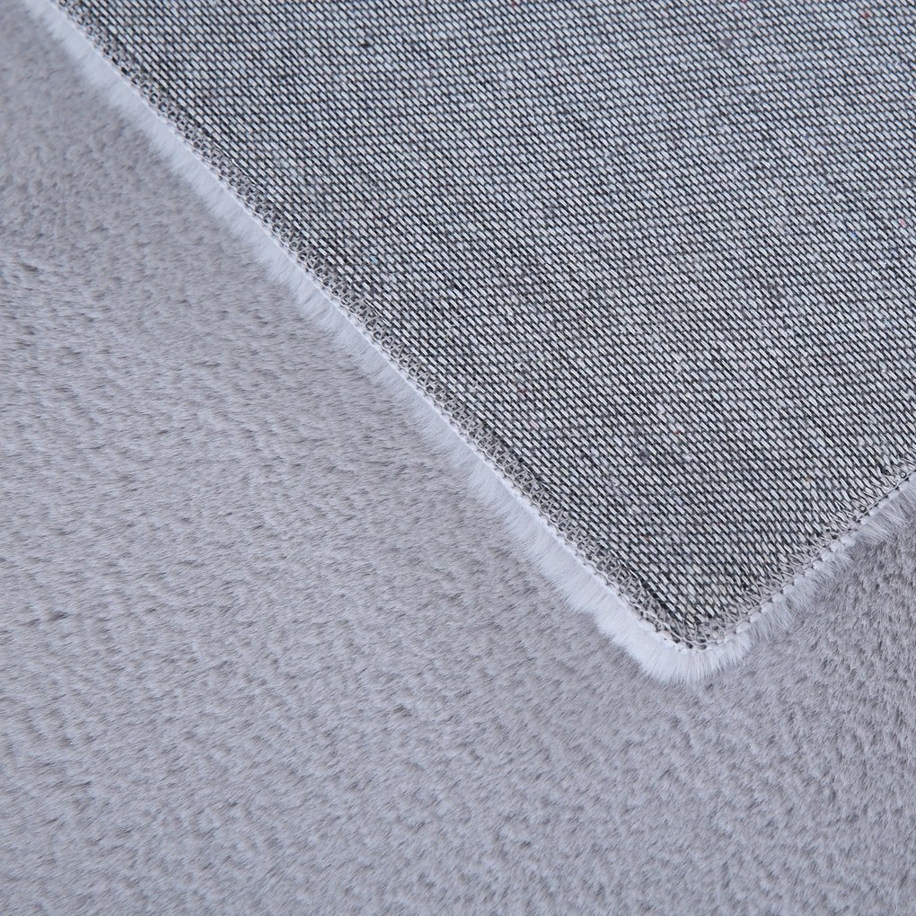 Ayyildiz, Kusový koberec Pouffy 5100 Silver, 140x200, šedá, obývací pokoj