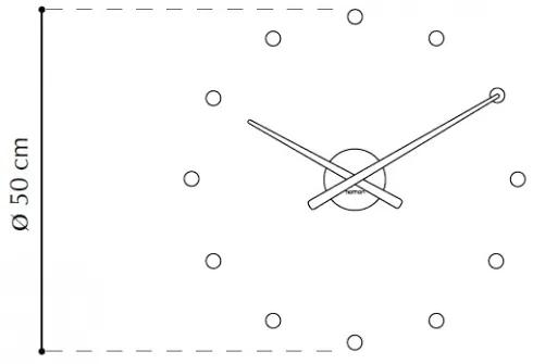 Designové nástěnné hodiny NOMON OJ mořská zelenomodrá 50cm