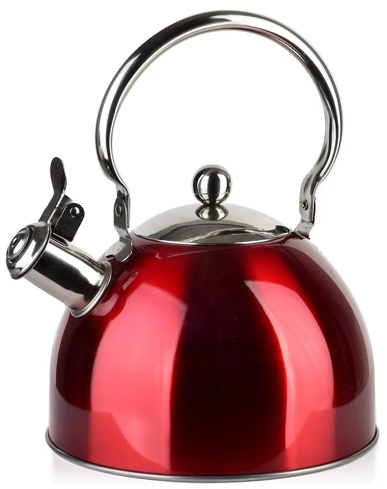 Kovová čajová konvice Liam Red 2,5l