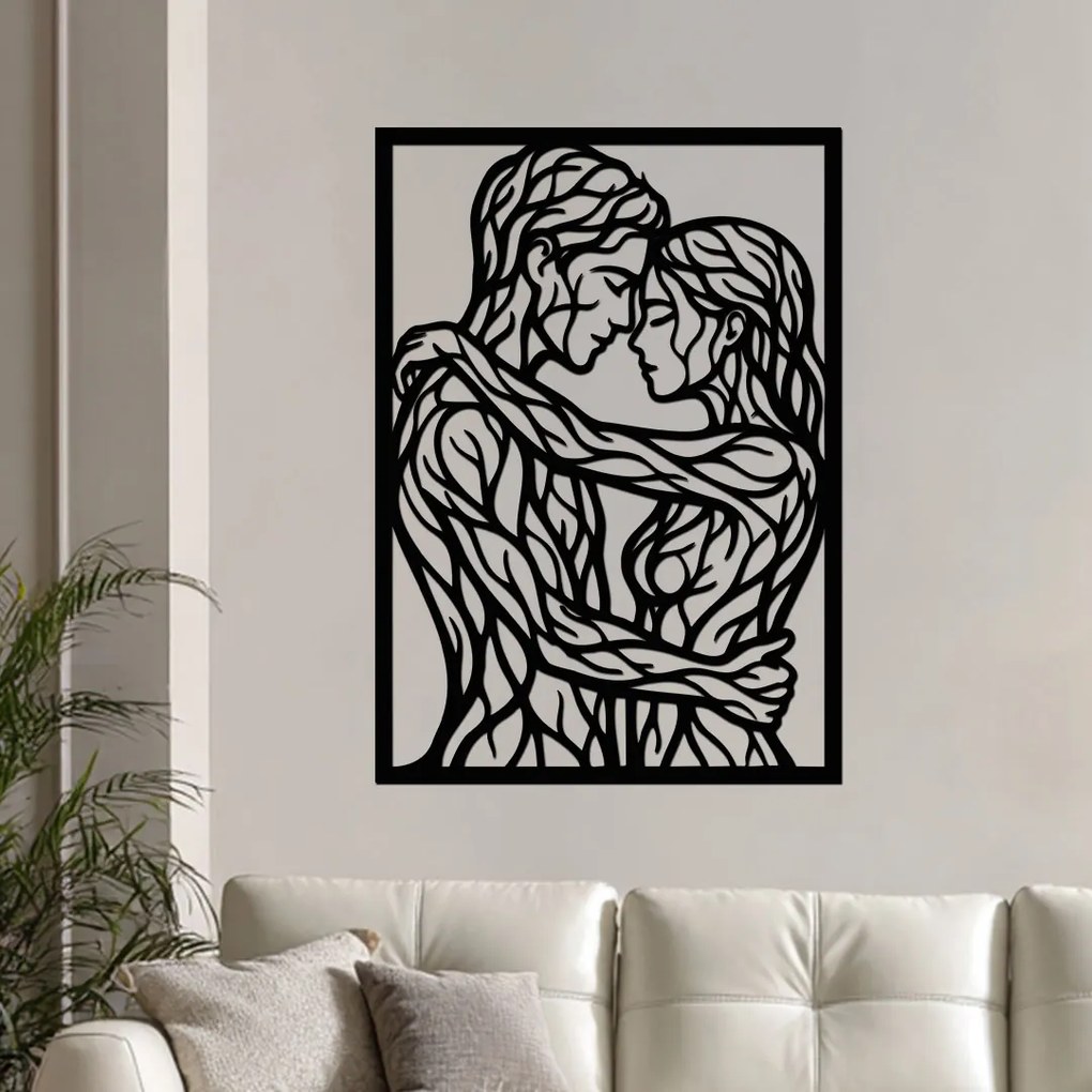 dřevo života Dřevěný obraz MY Zvolte rozměr (cm): 43x60, Zvolte barvu dekoru: Černá