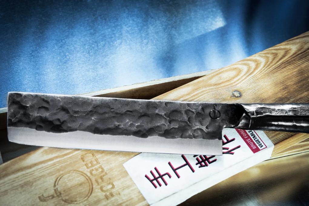 Ručně vyráběné nože z oceli Forged | Sun System Japonský nůž na zeleninu Brute