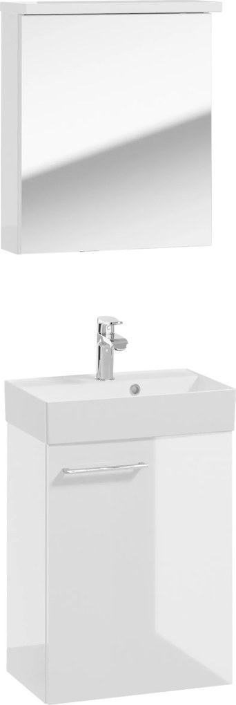 XXXLutz KOUPELNA PRO HOSTY, vysoce lesklá bílá, 50 cm MID.YOU - Online Only koupelnové sety - 000838003701