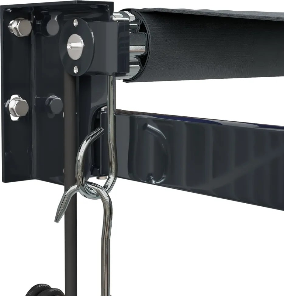 Automatická zatahovací markýza antracitová 3 x 2,5 m 3154511