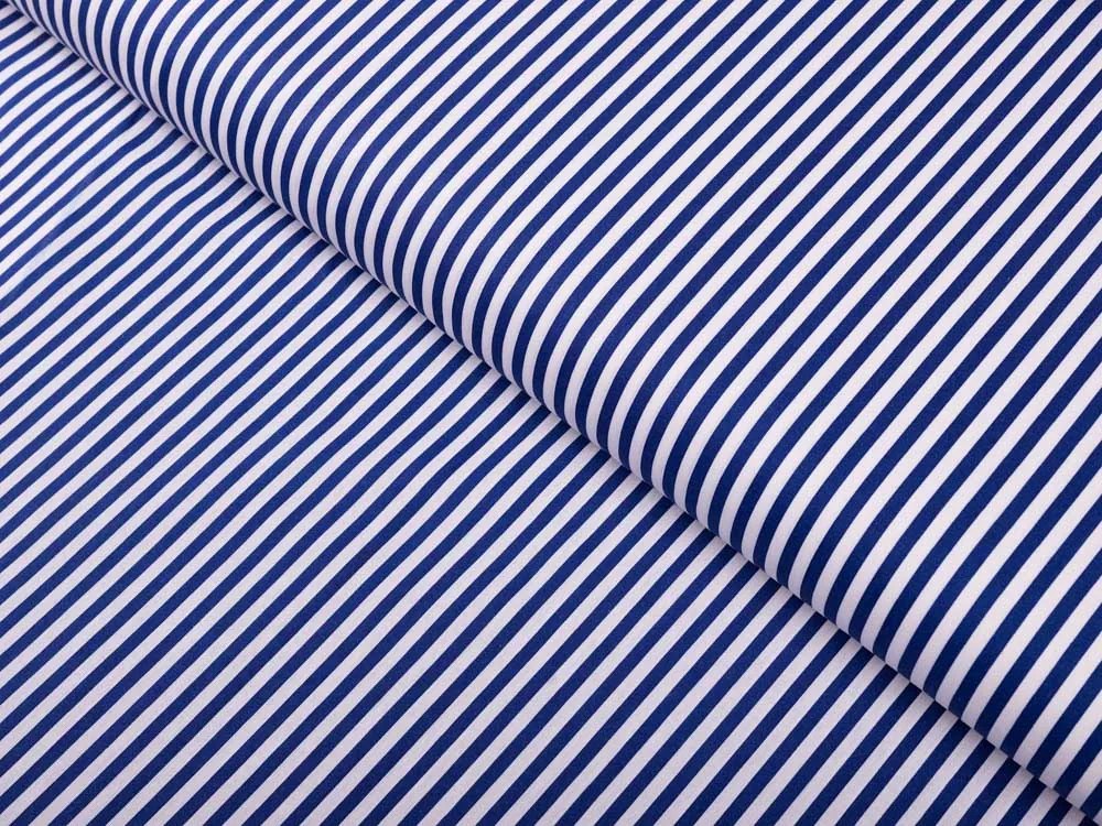 Biante Bavlněný čtvercový ubrus Sandra SA-364 Modro-bílé proužky 130x130 cm