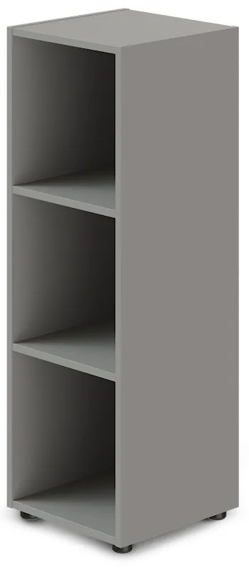 Střední úzká skříň TopOffice Premium 39,9 x 40,4 x 119,5 cm, šedá