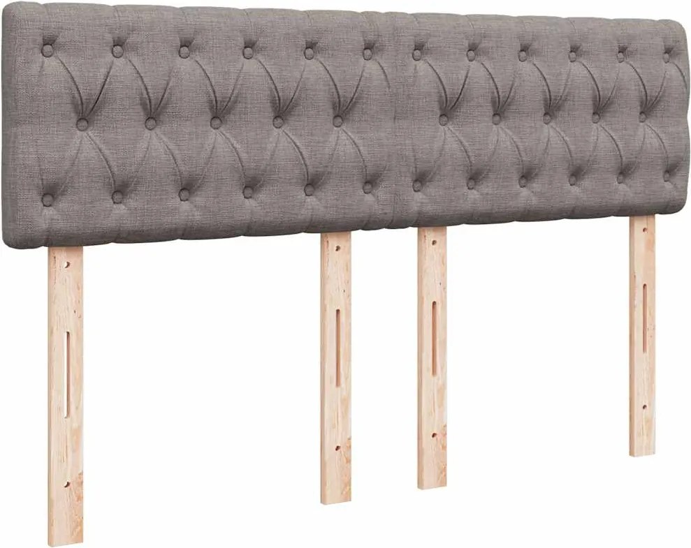 Box spring postel s matrací taupe 140x200 cm textil 3287490