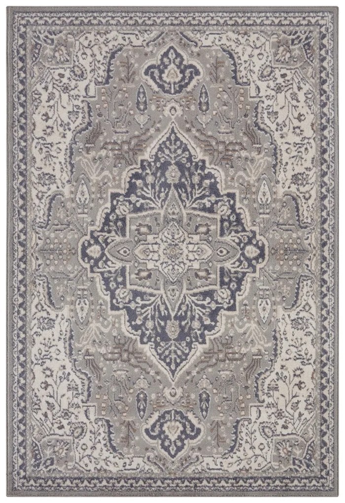 Hanse Home, Kusový koberec Terrain 105604 Orken Grey Cream, 200x280, šedá, ložnice