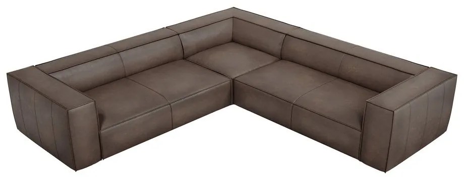 Hnědá kožená rohová pohovka (variabilní) Madame – Windsor & Co Sofas
