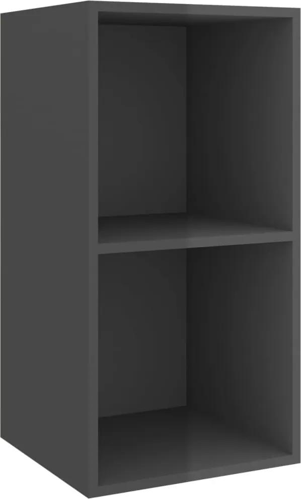 vidaXL 5dílný set TV skříněk dřevotříska [3079609] Barva: šedá s vysokým leskem