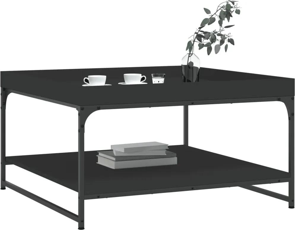 vidaXL Konferenční stolek 80 x 80 x 45 cm kompozit a železo [832813] Barva: šedá sonoma