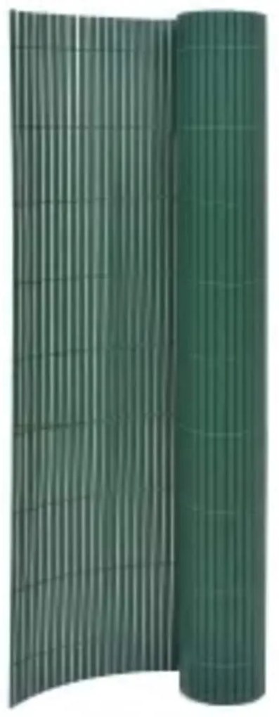 Oboustranný zahradní plot 110 x 500 cm zelený 317162