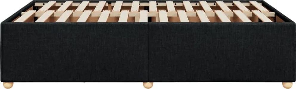 Rám postele bez matrace černý 120 x 200 cm textil 3284724