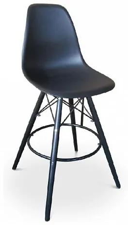 Barová židle, černá, CARBRY