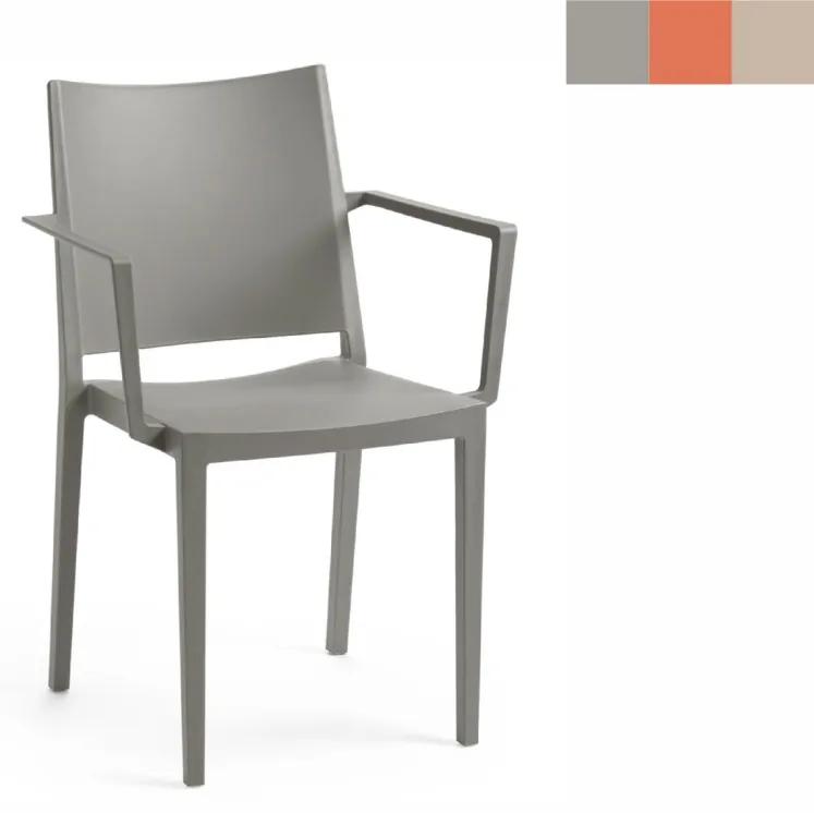 ROJAPLAST Zahradní židle - MOSK ARMCHAIR, plastová Barva: béžová