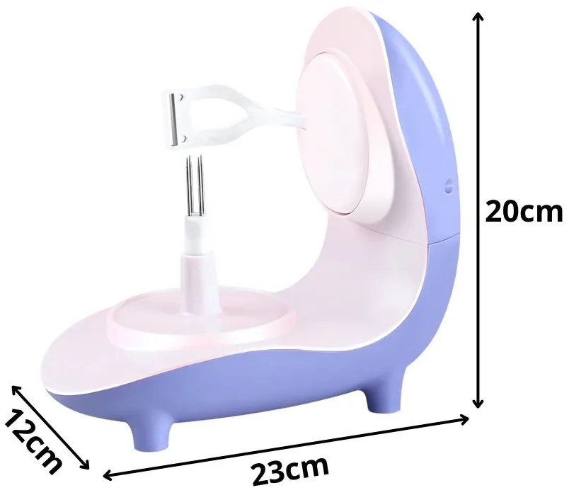 Verk Group Elektrický škrabka na jablka a brambory, automatický škrabka na ovoce