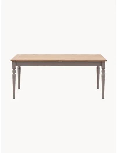Rozkládací dřevěný jídelní stůl Eton, ručně vyrobený, 180 - 230 x 95 cm