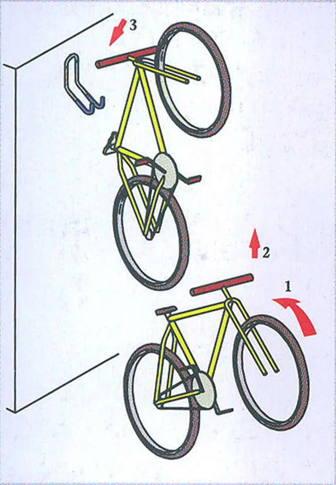 VMBal Nástěnný držák na jízdní kolo - za řidítka