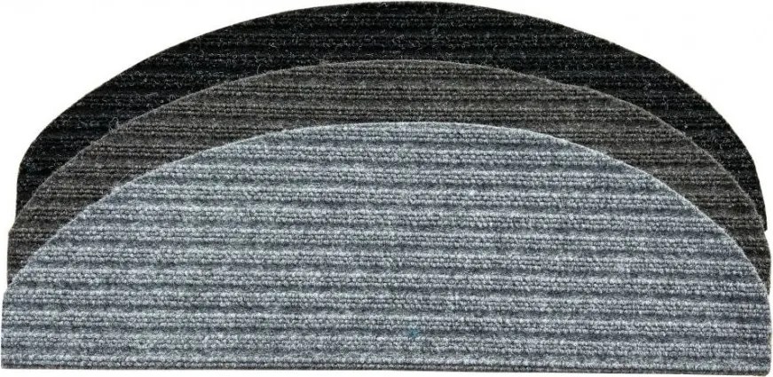 Vopi Nášlapy na schody Rio antracit půlkruh, samolepící - 28x65 půlkruh (rozměr včetně ohybu)