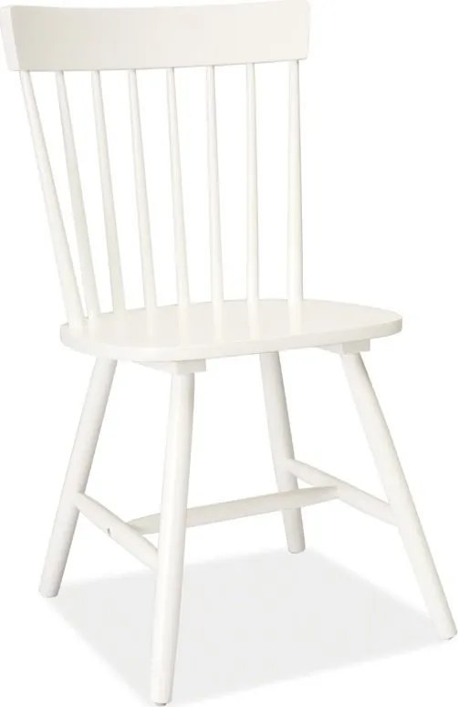 Casarredo Jídelní dřevěná židle ALERO bílá